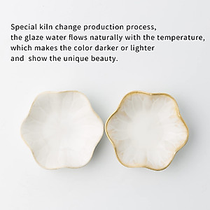 BEUNAIZER Jewelry Dish Tray, Ring Dish, Ceramic Trinket Tray, Key Bowl, Decorative Plate, Gifts for Friends Sisters Daughter Mother (milky white)