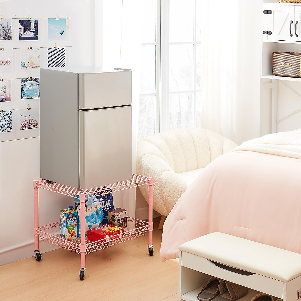 DormCo Suprima® Classic Fridge Stand - Pink