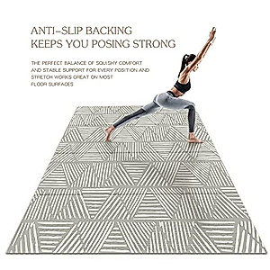 Baby Play Mat 79" X 71",Reversible Waterproof Foldable Foam Floor Padded Playmats for Babies,Toddlers, Extra Large Anti- Slip Baby Crawling Mat with Travel Bag, Play Pens & Tummy Time Indoor Outdoor