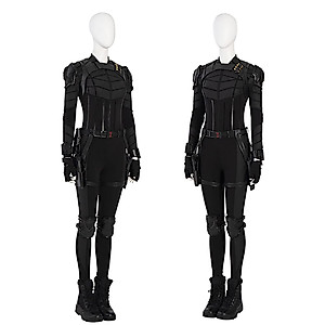 Yelena Belova Costume Jacket Vest Women Black Agent Soldier Natasha Widow Cosplay Halloween Outfits (Small, Style 4)