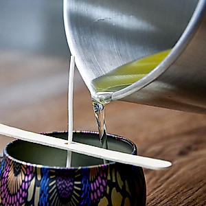 AGLARY Candle Making Pouring Pot, Double Boiler Aluminum Candle Wax Melting Pitcher，Holds for 4 Pounds Wax，with Heat-Resistant Handle and Dripless Pouring Spout,Wax melt containers，3L