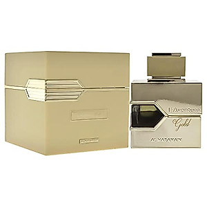 Al Haramain L'Aventure Gold - Arabian Perfume for Women - Long Lasting Perfume for Women - Floral Woody Fragrances - Eau de Parfum for Women - 3.4 oz