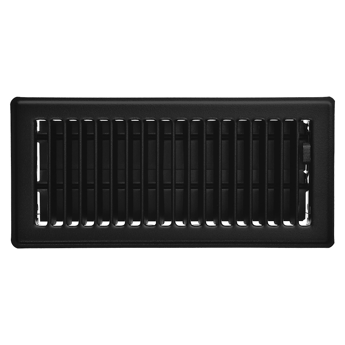 Imperial RG0254 4 x 12-Inch Louvered Floor Register, Matte Black, 2 Pack