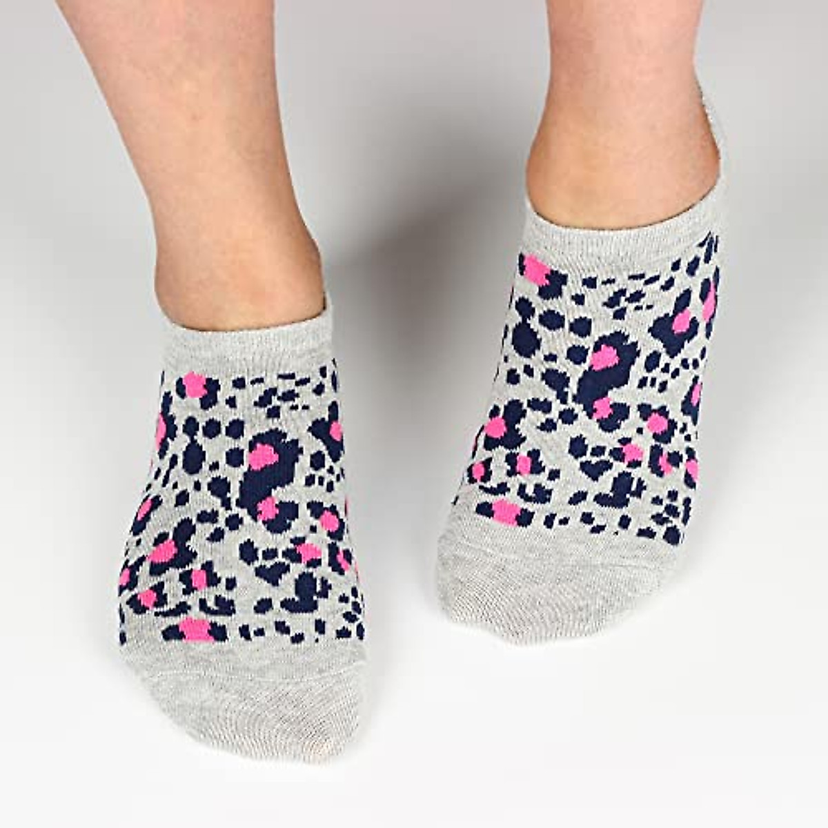 COTTON DAY Kids Girls Fashion Low Cut Ankle Shorty Socks 6-8 Years (Size 8 Flowers Stripes)