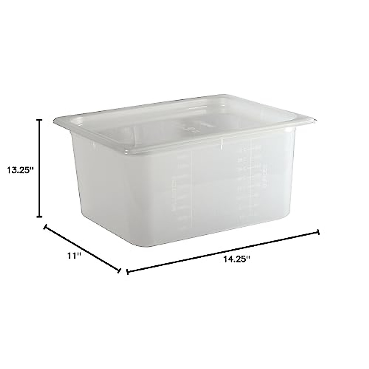 San Jamar MP12 Mod Pans 1/2 Food Pan with Lid, 51/8" (384 mm) Deep (Pack of 6)