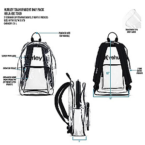 Hurley Clear Backpack, O/S