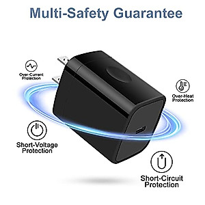 Type C Charger Fast Charging Block for Moto G Stylus 5G,G Power,G Pure,G Play,Motorola Edge +,Edge,Razr 5G,One 5G,One 5G Ace;Google Pixel 7 6 Pro,6A,5A,5,4 XL;20W PD C Wall Charger Box,6FT USB C Cable