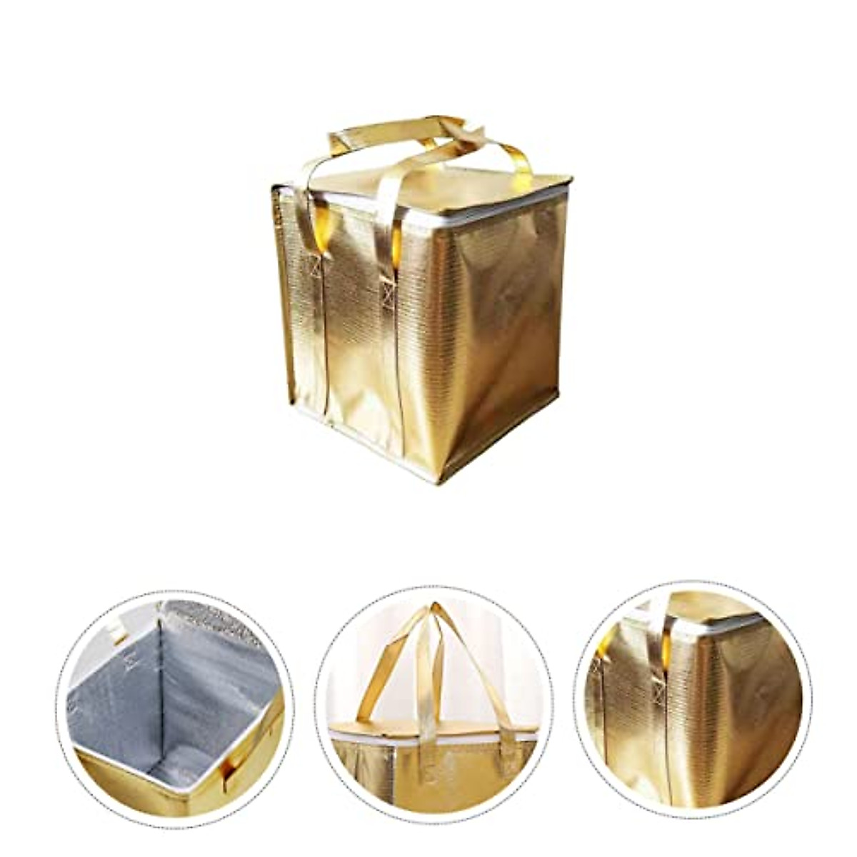 ULTECHNOVO Baking Tote Organizer Tote Bag Car Tote Cooler Ice Packs Insulated Lunch Bags Catering Bag Thermal Bag for Food Delivery Convenient Cake Bag Lunch Storage Pouch Cake Carrying Bag