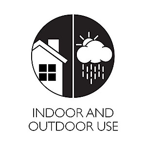 Design House 588707-BGD Hayward Modern Classic 1-Light Indoor/Outdoor Dimmable Wall Light with Open Bottom Black and Gold Frame, Black and GOL