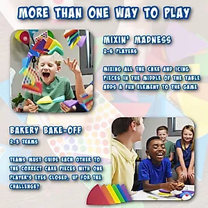 The Eggmazing Egg Decorator Cake-N-Bake Challenge | Kids' Color Matching, Cake Building Board Game for Age 4 & Up (2-6 Players)