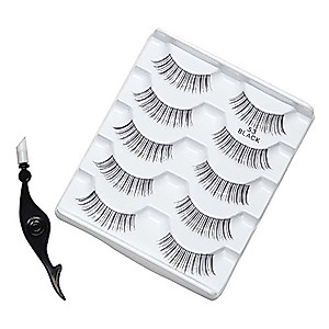 Andrea 5-of-a-Kind False Eyelashes, Multi Pack #53 with Applicator, Natural Lashes, Long-Lasting, Reusable Fake Eyelash, 1 Pack