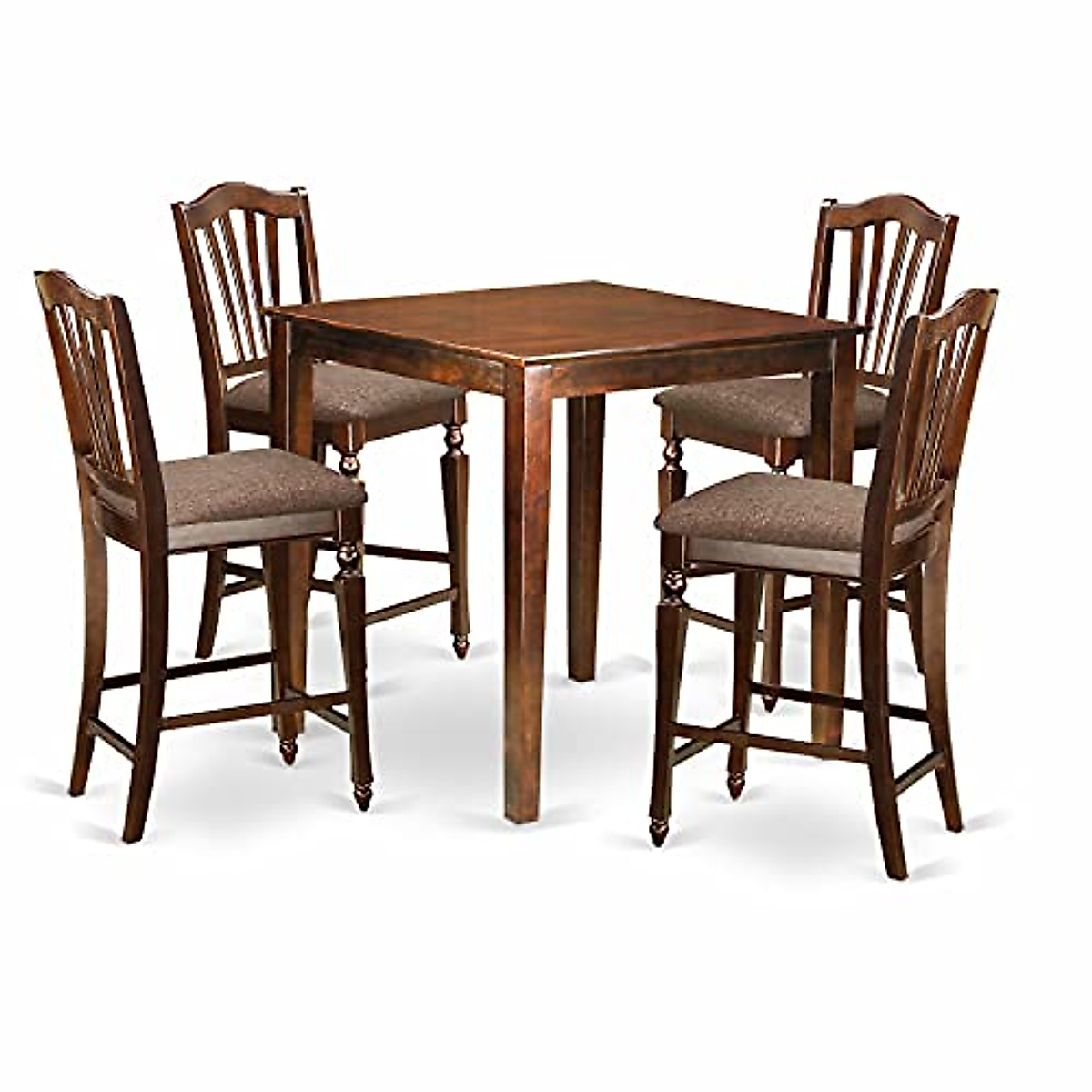 East West Furniture VNCH5-MAH-C Dining Set