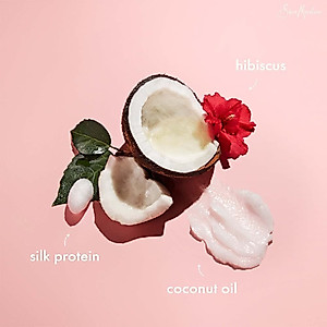Shea Moisture Hair Conditioner Curly Hair Products, Coconut & Hibiscus Curl & Shine Conditioner, Shea Butter, Coconut Oil, Vitamin E & Neem Oil, Frizz Control, Family Size, 16 Fl Oz Ea
