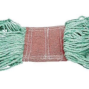 Rubbermaid Commercial Products Super Stitch Blend Mop Head Replacement, 5-Inch Headband, Large, Green, Heavy Duty Industrial Wet Mop For Floor Cleaning Office/School/Stadium/Lobby/Restaurant