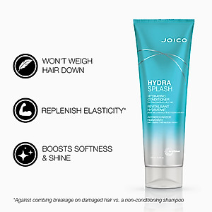 Joico HydraSplash Hydrating Shampoo and Conditioner| For Fine, Medium, Dry Hair | Replenish Moisture | Add Hydration & Softness | With Sea Kelp & Coconut Water |