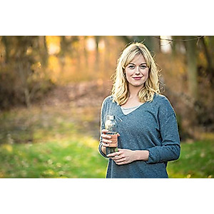 Epica 18-Oz. Glass Beverage Bottles, Set of 6 (Beverage Glasses + Carrying Loop Caps)