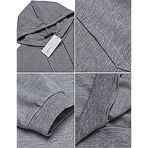 COOFANDY Men's Hoodied Sweatshirts Casual Lightweight Long Sleeves Athletic Hoodies