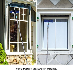 Lineslife 12ft Extension Pole for High Ceilings, Lightweight Durable Aluminum Alloy Telescopic Pole for Window Cleaning Paint Roller （Pole Only）