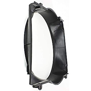 Evan Fischer Fan Shroud Compatible with 1987-1993 Ford Bronco, Fits 1987-1993 Ford F-150, Fits 1987-1993 Ford F-250, Fits 1987-1993 Ford F-350, Fits Radiator Fan, Single fan design