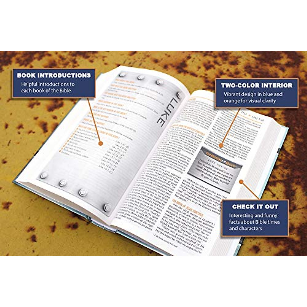 NIV, Boys' Bible, Leathersoft, Brown Camo, Comfort Print