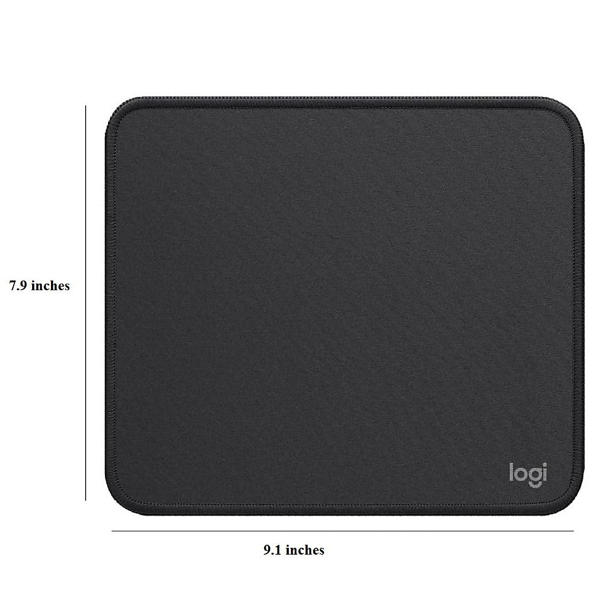 Logitech Mouse Pad - Studio Series, Computer Mouse Mat with Anti-Slip Rubber Base, Easy Gliding, Spill-Resistant Surface, Durable Materials, Portable, in a Fresh Modern Design, Graphite