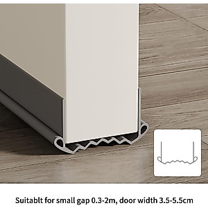 Eweniar Door Draft Stopper for Bottom of Door 2-Pack Gap Filler for Under Door Weather Stipping