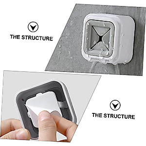 Beatifufu 4pcs Nail Towel Rack Kitchen Towel Holder Bathroom Wall Hanger Wall Mount Clothing Rack Punch- Towel Plug Coat Hangers Hook Bathroom Towel Plug Wall-Mounted Abs