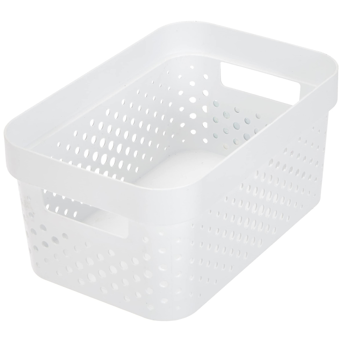 Curver Infinity Tray 4.5 L Dots Recycled Plastic Pink Crates, white, S