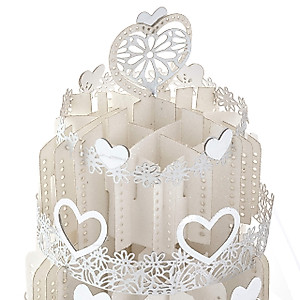 Hallmark Signature Paper Wonder Pop Up Engagement, Bridal Shower, Wedding Card (Wedding Cake) (1299RZH1136)