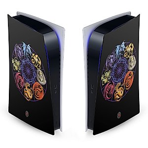 Head Case Designs Officially Licensed Anne Stokes Dragon Cycle Dragons of The Sabbats Vinyl Faceplate Sticker Gaming Skin Decal Cover Compatible with Sony Playstation 5 PS5 Digital Edition Console