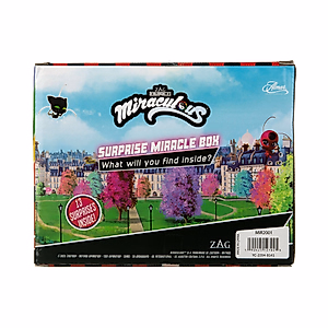 Miraculous 13pc Surprise Miracle Box -Zag Heroez Themed Ladybug And Cat Noir Toys Surprise with Stickers For Kids, Treasure Prizes, Birthday Favors