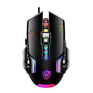 Lazy Pad,uvvy Ergonomic Design USB Wired Gaming Mouse Optical 2000dpi Computer Mice Wired Mouse Notebook for Home Office School