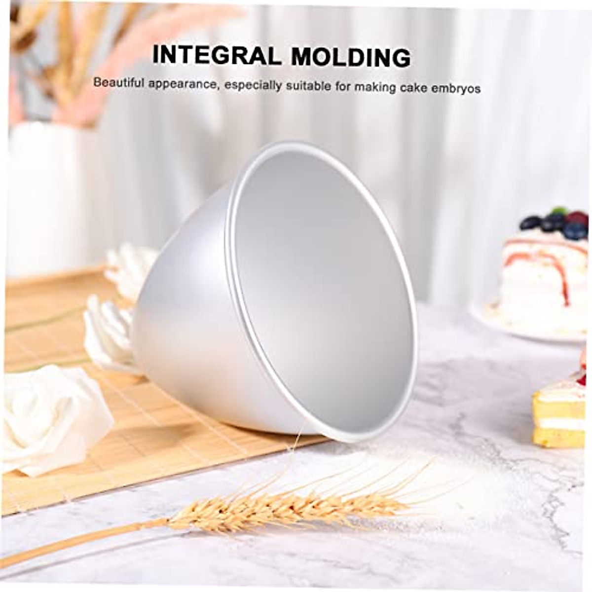 KJHBV Cake Mold Dome Cake Pan Doll Cake Chocolate Cake Food Decor Semicircle Baking Pan Metal Egg Tart Candy Molds Baking Pan Molds Round Cake Pans Bakeware Tart Plate 3d Aluminum Alloy