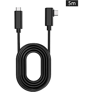 Tyralel Virtual Reality Headset Link Cable for Oculus Quest 2 and Quest 3, 5Gbps High-Speed Data Transmission and Fast Charging-16FT (5M)