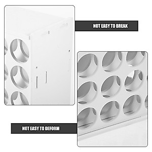 EXCEART Paint Rack Stand Pigment Ink Bottle Paints Tool Storage Holder Organizer 49-Slots Pigment Holders Ink Bottle Storage Rack Wooden Paint Bottle Organizer