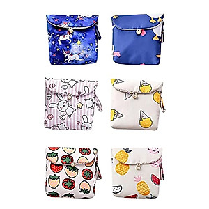 Cabilock 18 pcs Mini Lipstick Bags Head Change Fashionable Card Travel for Cotton Outdoor Pad Wallets Practical S Container Towel Portable Bag Napkins Menstrual Fabric Women Money