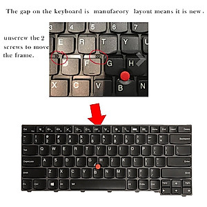 SUNMALL Keyboard Replacement Compatible with Lenovo ThinkPad T431 T431S E431 T440 T440P T440S E440 L440 T450 T450S T460 (Not Compatible with T460P T460S) L450 L460 L470 T440E Non-Backlight