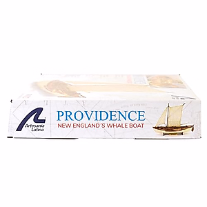 Artesanía Latina – Wooden Ship Model Kit – New England Whaling Ship, Providence – Model 19018, 1:25 Scale – Models to Assemble – Initiation Level