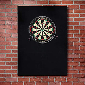 Viper by GLD Products Defender III Extended Length Dartboard Surround Wall Protector, Black, One Size