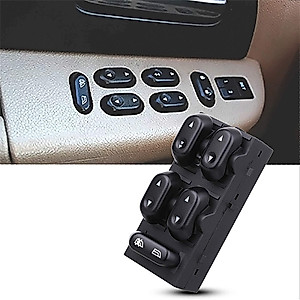 Power Master Window Switch, Compatible with 2004-2008 Ford F150, 2003-2006 Ford Expedition, 2003-2008 Crown Victoria, Lincoln Mark LT, Mercury Grand Marquis and Marauder, OE 5L1Z14529AA 901339