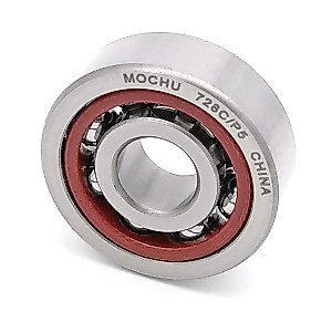 MOCHU 728 728C/P5 8x24x8 Angular Contact Ball Bearing, ABEC-5, 15° Contact Angle, Metric, 8mm ID, 24mm OD, 8mm Width, Single Row, Open