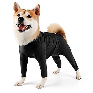 Dog Surgery Suit Female Spay Dog Onesie for Surgery Female Recovery Suit for Dogs Surgical Recovery Suit Male Neuter Dog Anti Shedding Suit Dog Body Suits After Surgery Black/Medium