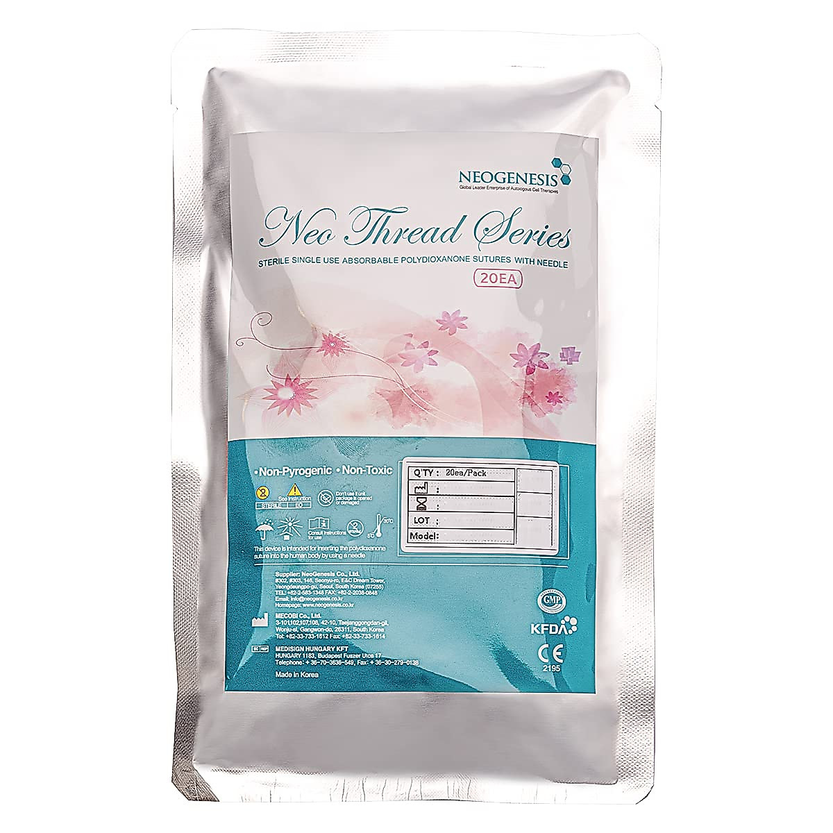 NeoGenesis PDO Screw Threads for Face and Body Lift 20PCS (30G X 25mm)