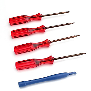 SWEALEER Laptop Repair Tool 4 PCS Screwdrivers Set Includes 1.2 P5 Pentalobe T5 Torx Hexagon 2.0 Tri-Wing Triangle for Laptop Battery Removal