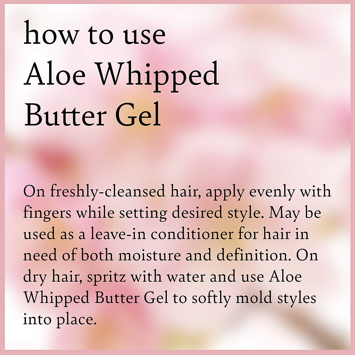 Camille Rose Aloe Whipped Butter Hair Styling Gel, with Aloe Vera and Macadamia Oil for Moisture and Light Hold, for All Hair Types 8 oz