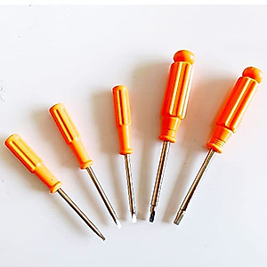 SIKAMI Screw Triangle Head Magnetic Screwdrivers Set 5 Sizes 1.8mm 2.0mm 2.3mm 2.6mm 3.0mm, SKZIRI Screws Driver Tool Kit for Fixing Electronic Toys (Tiangle Screwdriver Set-Mini Size) (SKZ0026)