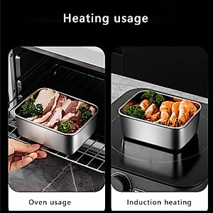 Pujito Stainless Steel Food Storage containers with Lids Snack Containers Food Prep Containers Stackable Small Bowls for Salad, Sandwich, Fruit, Ice Cream (6)