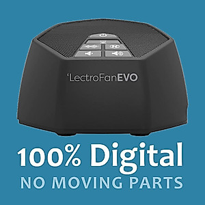 LectroFan EVO Guaranteed Non-Looping Sleep Sound Machine with 22 Unique Fan Sounds, White Noise Variations, and Ocean Sounds, with Sleep Timer