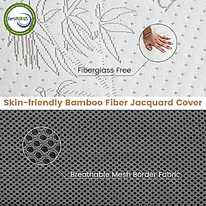 Giantex Folding Mattress, 4 Inch Gel-Infused Tri-fold Mattress with Bamboo Cover & Carry Bag, CertiPUR-US Certified, Foldable Cooling Mattress Topper for Guest Room Dorm RV Camp Floor, Full