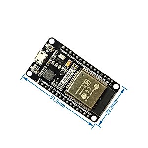 Sonilco ESP32S ESP32 ESP-WROOM-32 Development Board 2.4GHz Dual-Core CPU with Low Power Consumption MCU ESP-32 Wi-Fi Microcontroller for Arduino 30Pin (1 Pack)
